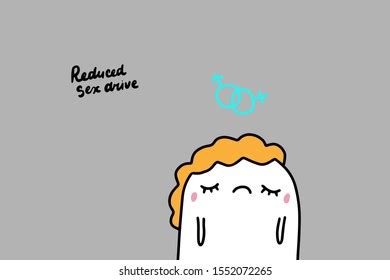 Reduced Sex Drive Hand Drawn Vector Stock Vector Royalty Free Shutterstock