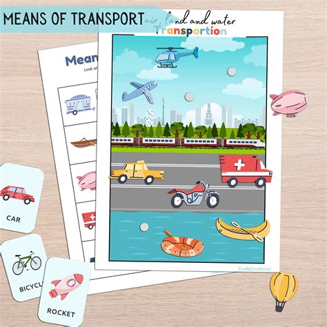 Means Of Transportation Worksheets Vehicles Flashcards Transport Busy