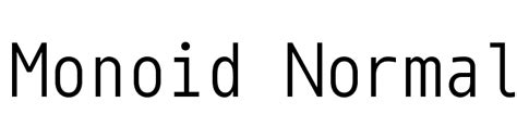 Monoid Normal Font FFonts Net