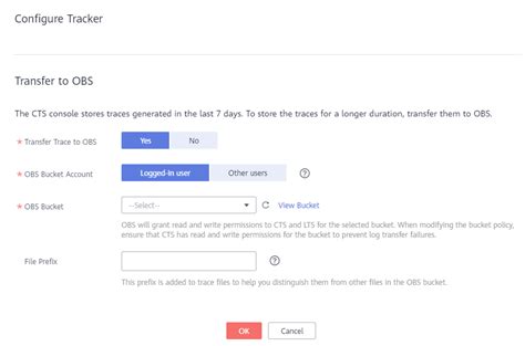 How Do I Transfer Cts Logs To An Obs Bucketlog Transferfaqsuser