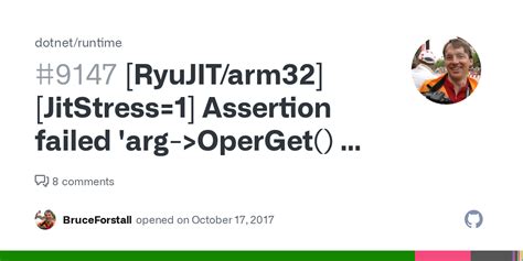 Ryujitarm32 Jitstress1 Assertion Failed Arg Operget Gtobj Arg Operget Gt