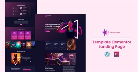 Divine Events Musical Event Ready To Use Elementor Template Kit