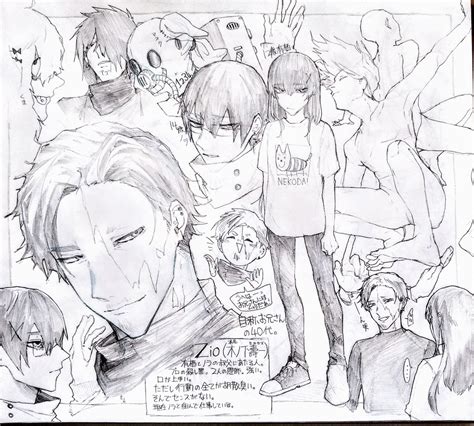 「特に好きなキャラたちに金髪が多かった落書き。 落書き 」くにゃもん☔☔☔の漫画