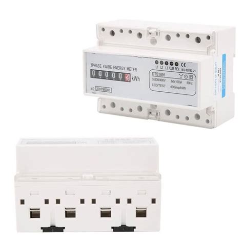 Cikonielf compteur KWh Compteur électrique sur Rail DIN compteur d