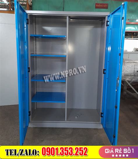 Tủ Sắt 2 Cánh đựng Dụng Cụ Vệ Sinh
