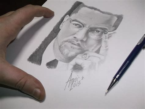 Malcom X Drawing By Bitterius On Deviantart