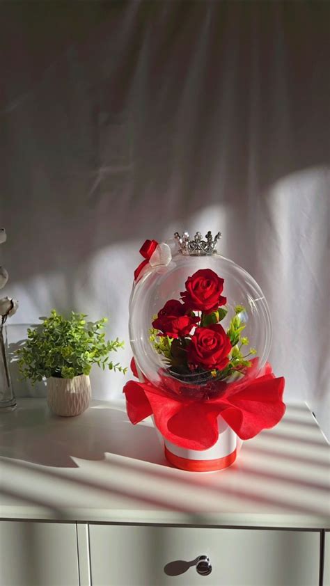Flowerballoonofsunny 🌼발렌타인 데이를 특별하게 만들어줄 로맨틱한 부케 스타일의 빨간 장미 꽃풍선