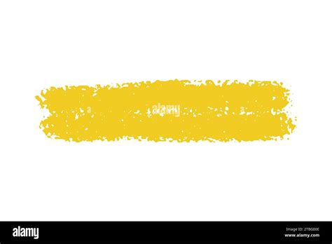 Crayon Emphasis Underline Hand Drawn Yellow Charcoal Curly Lines