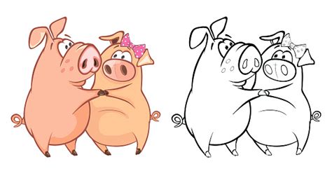 당신이 디자인 및 컴퓨터 게임을위한 귀여운 만화 캐릭터 고양이의 벡터 일러스트 레이션 색칠하기 책 윤곽선 세트 가축에 대한 스톡 벡터 아트 및 기타 이미지 Istock