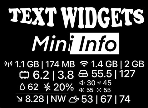 mini info text widgets r widgy