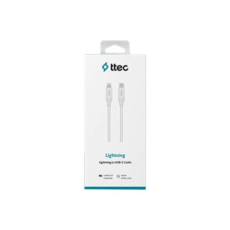 Ttec Usb C Lightning Hızlı Şarj Kablosu Beyaz 150 Cm