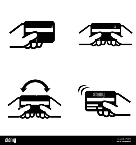 Hand Holding A Credit Card Stock Vector Image And Art Alamy