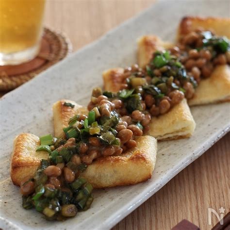ニラ納豆のせ焼き油揚げ By 笠原知子 レシピサイト Nadia ナディア プロの料理家のおいしいレシピ