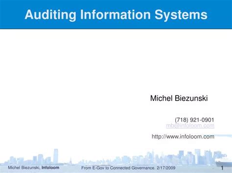 PPT Auditing Information Systems PowerPoint Presentation Free Download ID