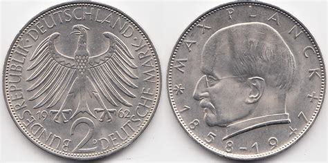 BRD 2 DM 1962 D Kupfer Nickel prägefrisch stempelglanz matt MA Shops