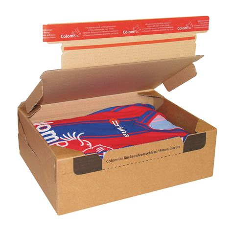 Boite postale carton modèle expédition et retour x x cm lot de colompac La