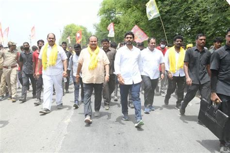Nara Lokesh సత్తెనపల్లిలో కొనసాగుతున్న యువగళం పాదయాత్ర Yuvagalam