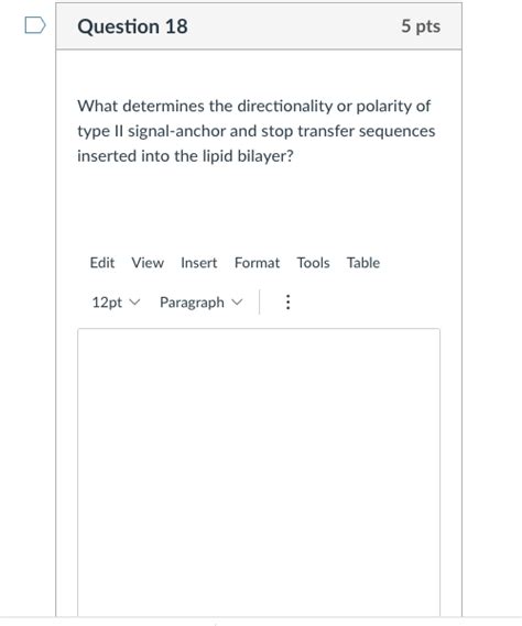 Solved Question 17 5 Pts What Sequence Of Topogenic