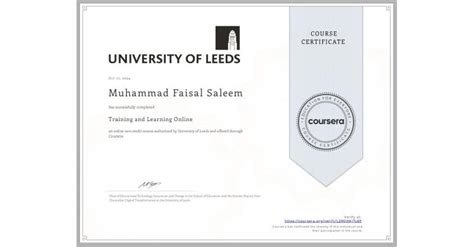 Completion Certificate For Training And Learning Online Muhammad
