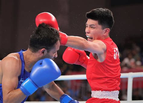 【写真特集】ボクシング 男子51キロ級 坪井智也（自衛隊、浜松工高出） 中国・杭州アジア大会第6日｜あなたの静岡新聞