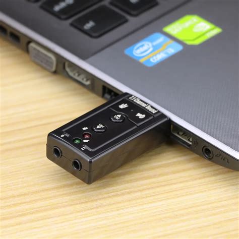 Мини Внешний Usb 2 0 полноскоростная звуковая карта 7 1 канальный 3d