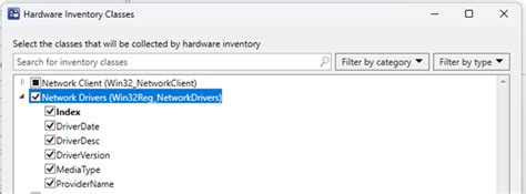 Configmgr Adding Network Driver Information To Hardware Inventory