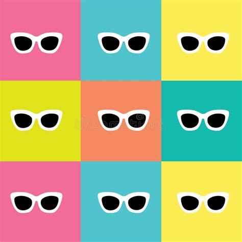 Retro Sunglasses Stock Vector Illustration Of Color 121921352