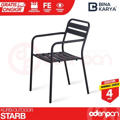 Promo BINA KARYA Kursi Santai Kafe Outdoor Chair Besi STAR B