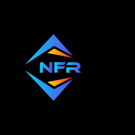 Nfr Abstract Technology Logo Design On Black Background Nfr Creative
