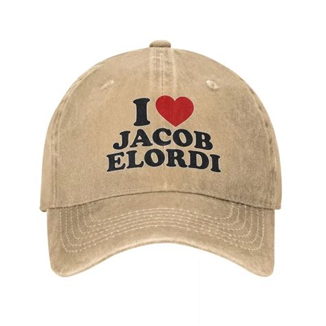Винтажная бейсболка I Love Jacob Elordi в стиле унисекс, хлопковая ...