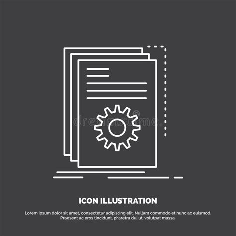 App Build Developer Program Script Icon Line Vector Symbol For Ui