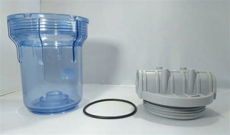 GLOBALFILTROS Carcaça Transparente 5 para Filtros Rosca 1 2 Sem