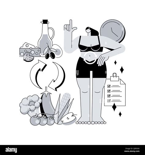 Carb Cycling Abstract Concept Vector Illustration Eating Habits