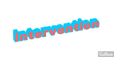 Intervention Word Animated  Logo Designs