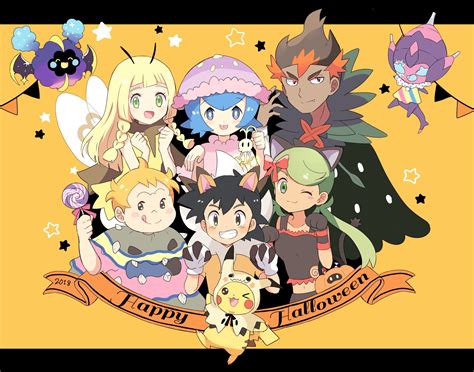 Pikachu Lillie Ash Ketchum Lana Mallow And 15 More Pokemon And 4