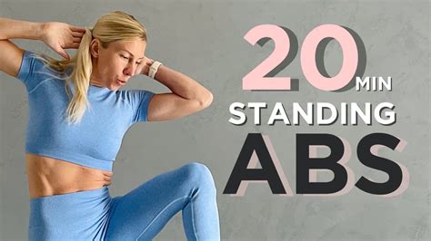 20 MIN STANDING ABS AT HOME Burn Belly Fat Workouts By ZZ YouTube