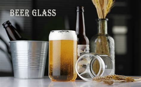 Large Beer Glasses20 Oz Can Shaped Beer Glasses Set Of 4