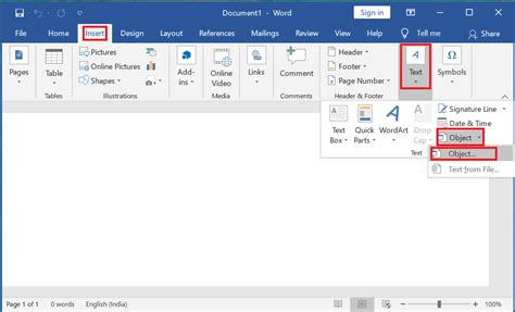 Cómo insertar un PDF en un documento de Word