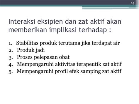 Eksipien Pertemuan 1 Pendahuluan Eksipien Sediaan Farmasi Pptx