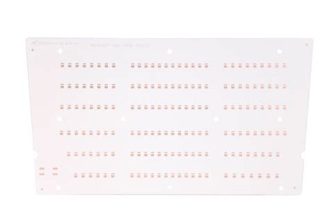 Aluminum Single Sided Custom LED Light PCB Routing V CUT Beveling