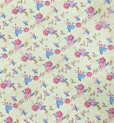 Pink Floral Print Georgette Chiffon Fabric Zuraiq Textiles