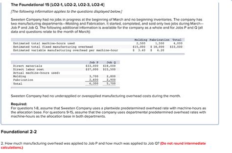 Solved The Foundational 15 Lo2 1 Lo2 2 Lo2 3 Lo2 4 The