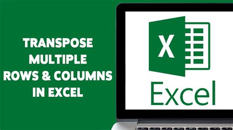 How To Transpose Multiple Rows and Columns In Excel 2024 - YouTube