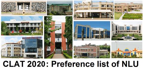 CLAT Preference List Of NLU Crack Clat