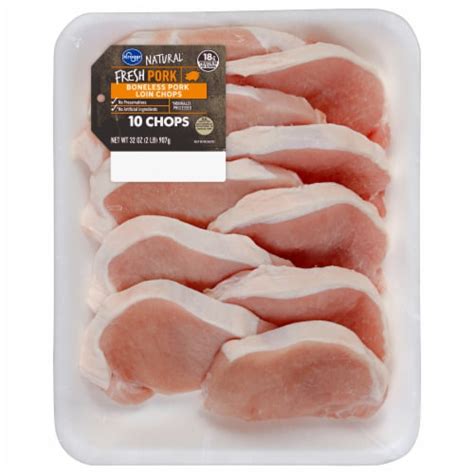 Kroger® Boneless Pork Loin Chops 10 Ct 2 Lb Smiths Food And Drug