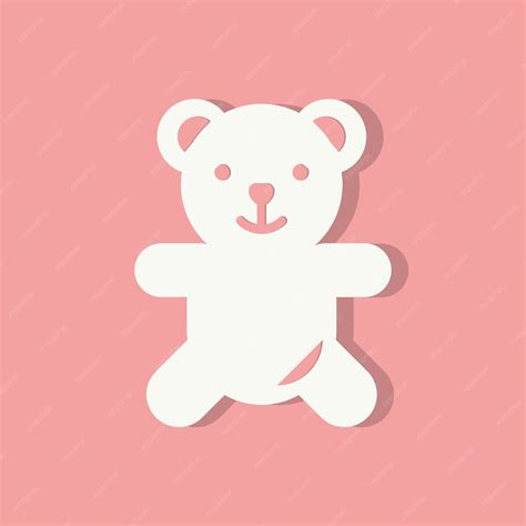 테 디 베어 발렌타인 데이 아이콘 무료 벡터