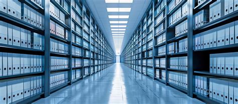 Ai Generated Stack Files Documents On Shelves Wall Efficient File