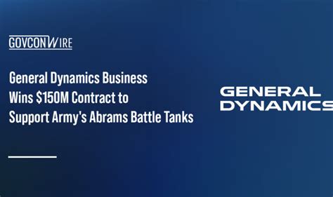 Gdls Wins Armys 150m Abrams Engineering Contract