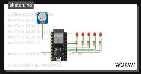 Sequencialedsbinario Wokwi Esp32 Stm32 Arduino Simulator