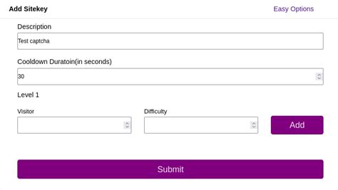 Configuring Difficulty Factor Mcaptcha